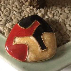 Monet | Jewelry | Vintage Enamel Monet Brooch | Poshmark